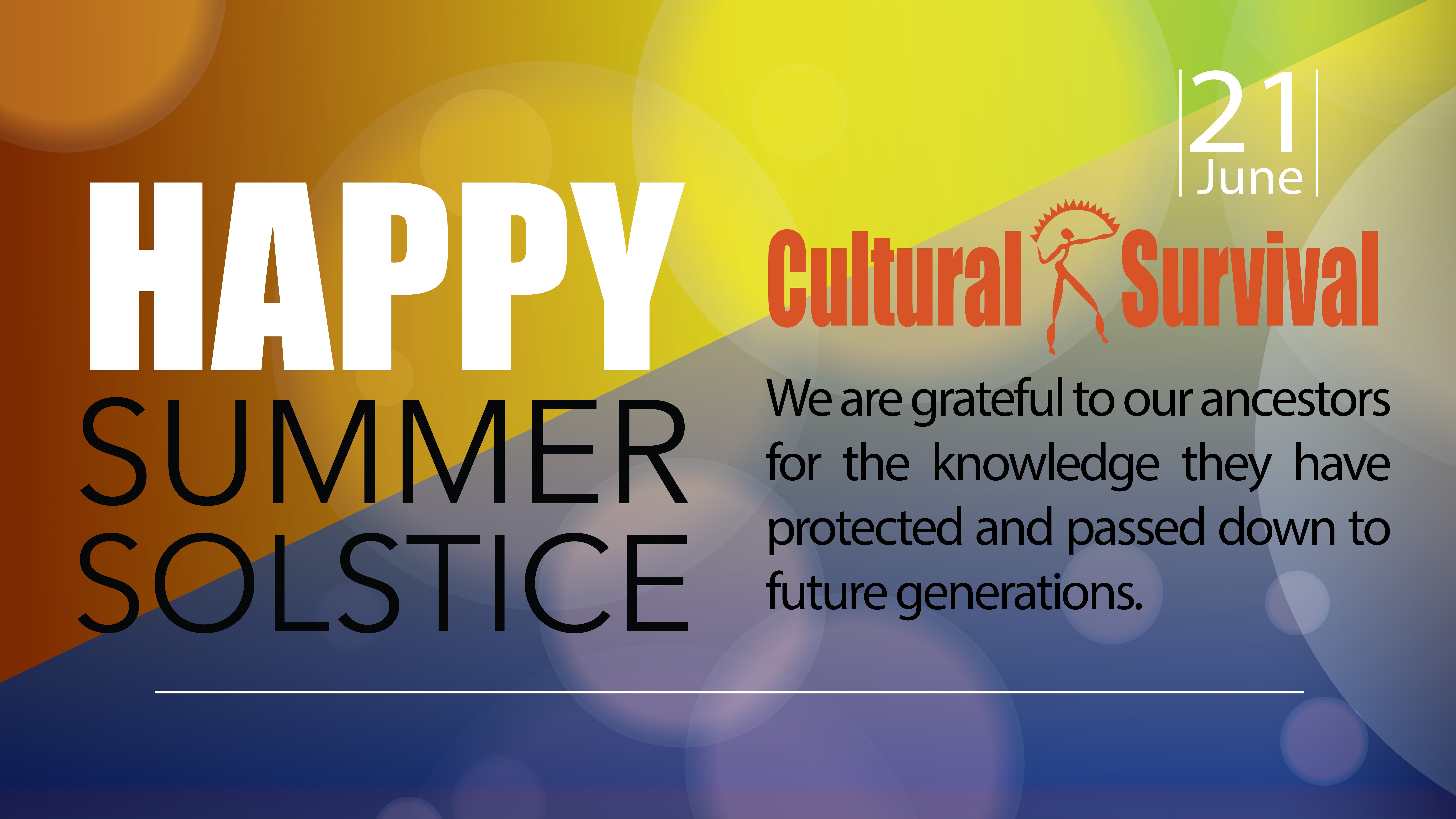 Cultural Survival Celebrates the Summer and Winter Solstices with ...