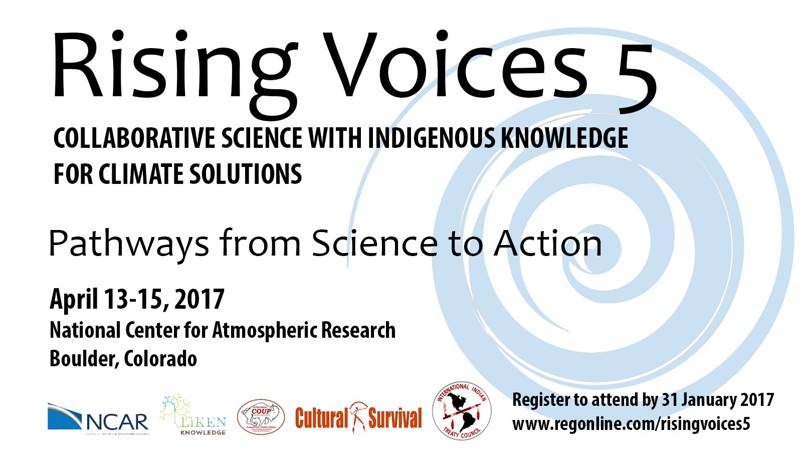 Invitation to Rising Voices 5: Pathways from Science to Action ...